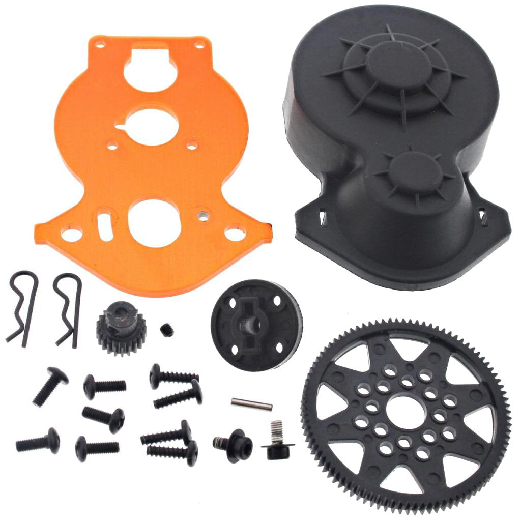 HPI Racing 1/10 Crawler King 91T Spur & 21T Pinion Gears, Motor Plate ...