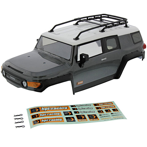 HPI Racing 1/10 Venture FJ Cruiser Gunmetal Body, Roof Rack & Decals ...